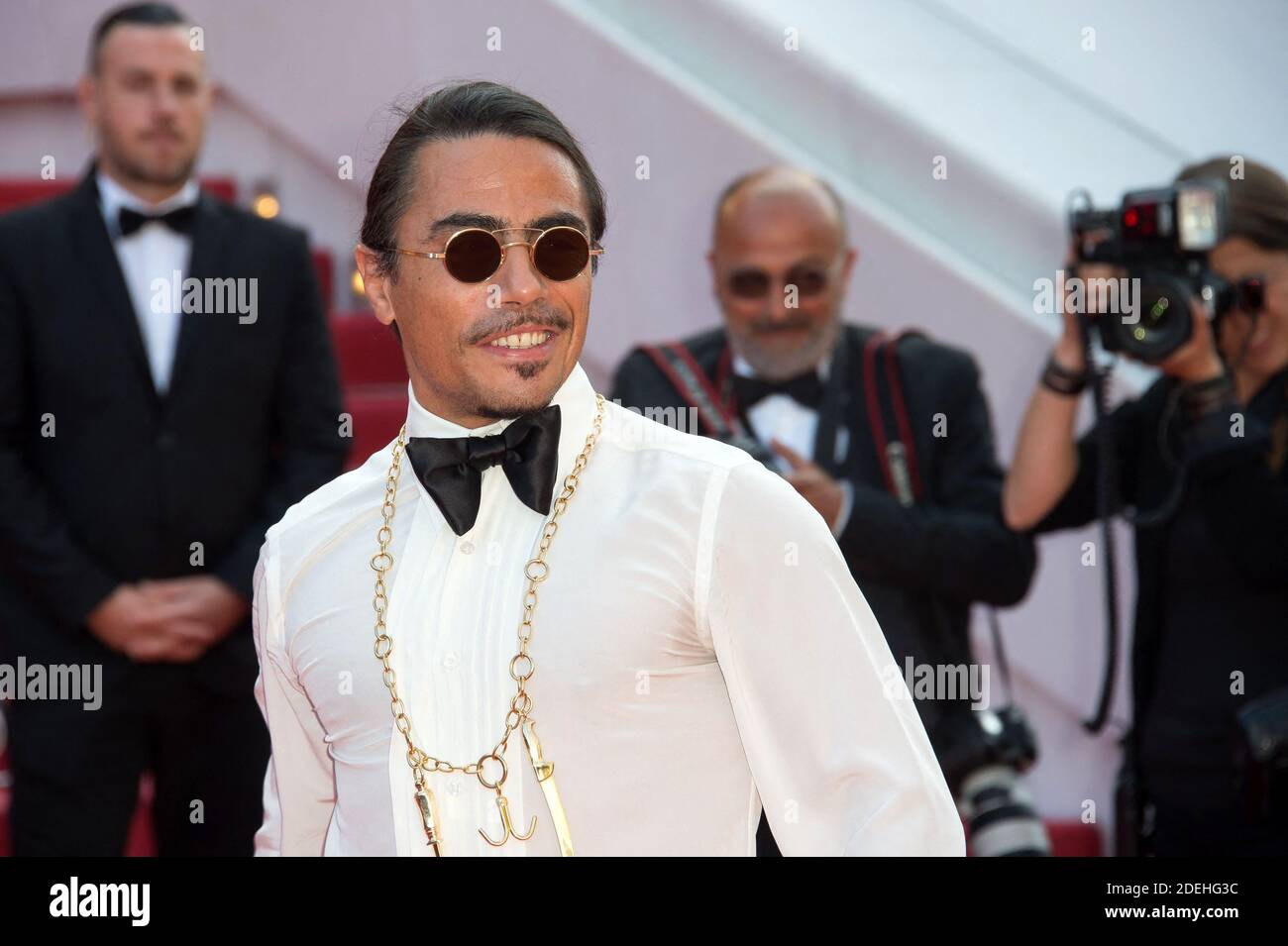 Nusret Gokce aka Salt Bae arriving on the red carpet of 'The Traitor ...