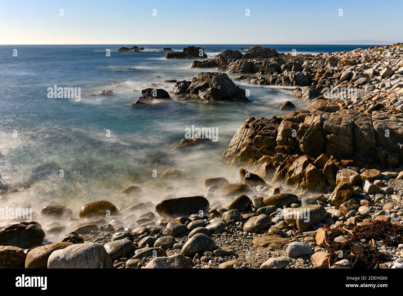 Beautiful view of Pebble Beach and the California coastline along 17 ...