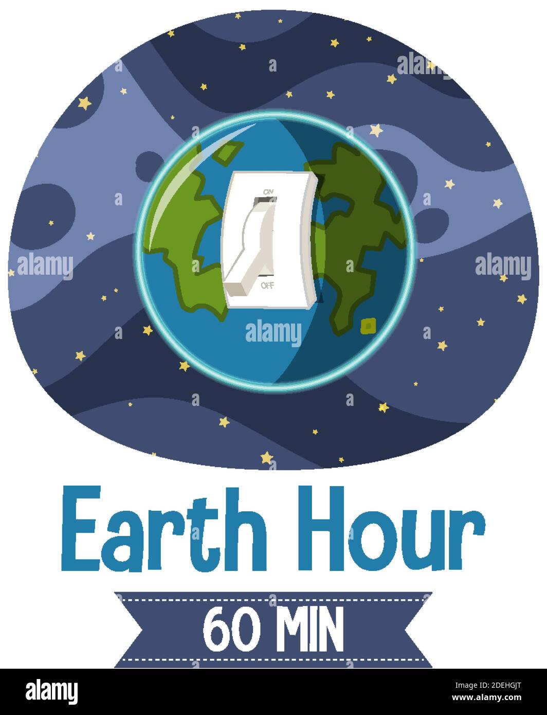 Earth Hour campaign poster or banner turn off your lights for our ...