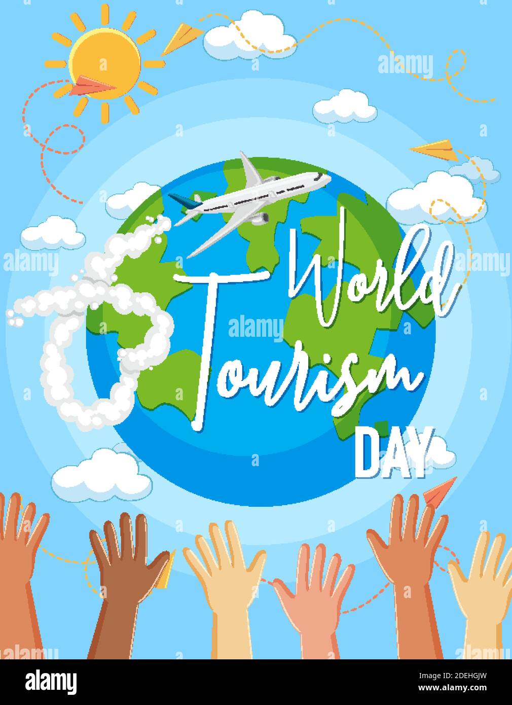 World tourism day symbol illustration Stock Vector Image & Art - Alamy