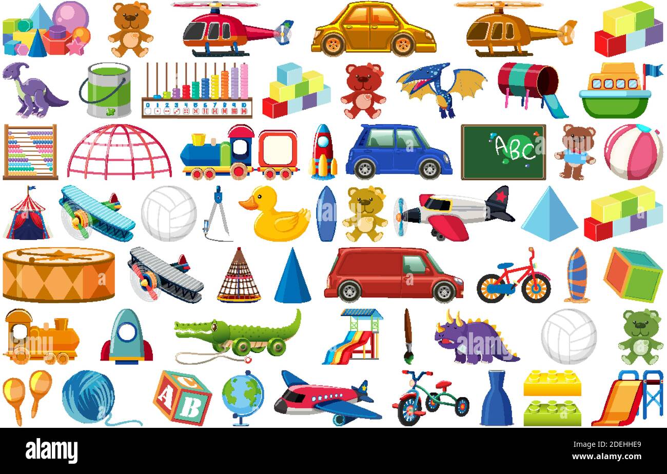 Set of various objects cartoon illustration Stock Vector Image & Art ...