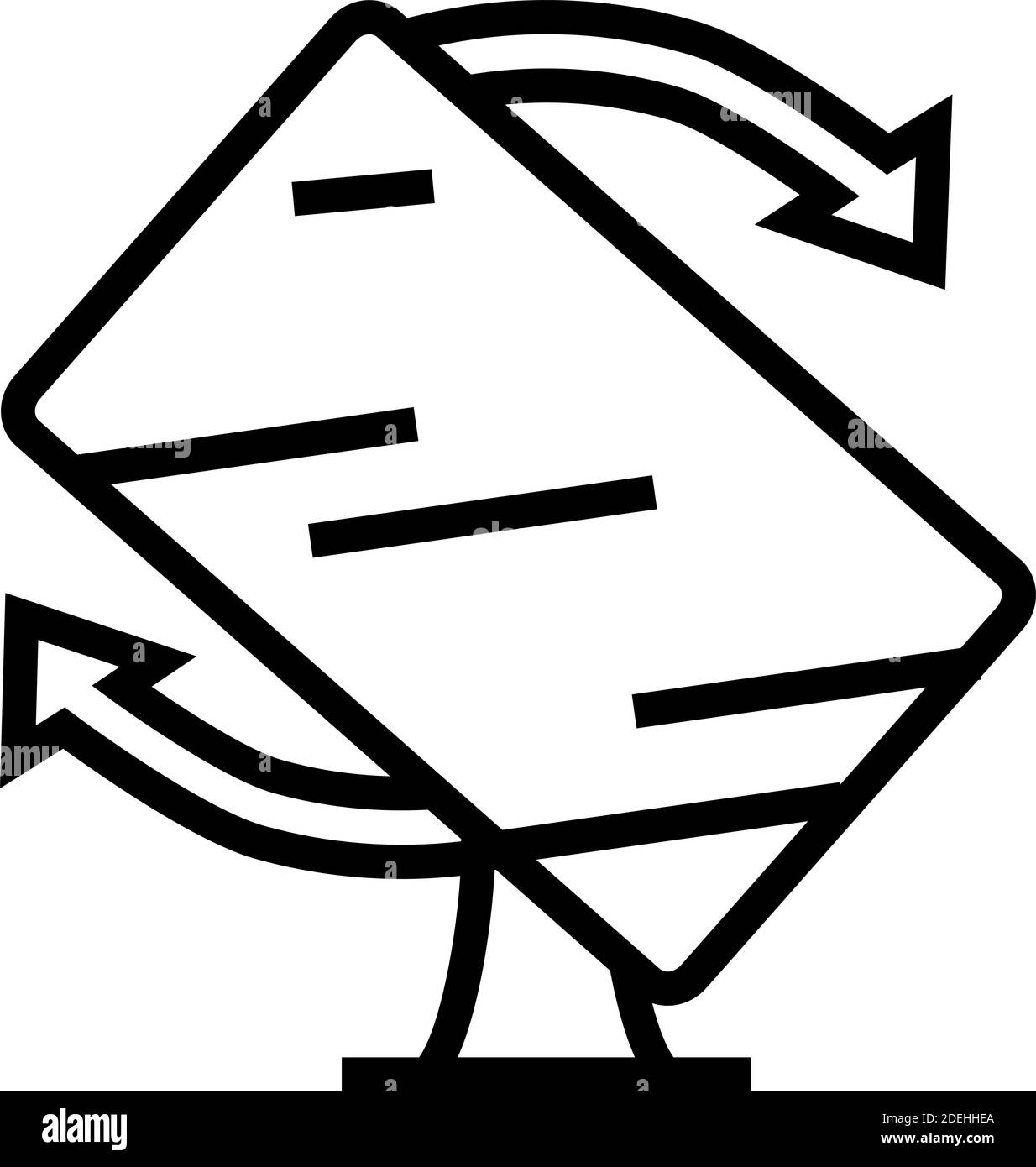 rotating monitor line icon vector illustration Stock Vector Image & Art ...