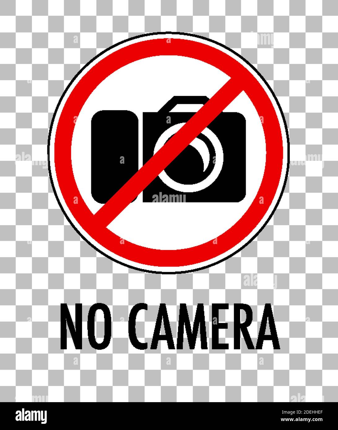 No camera sign isolated on transparent background illustration Stock ...