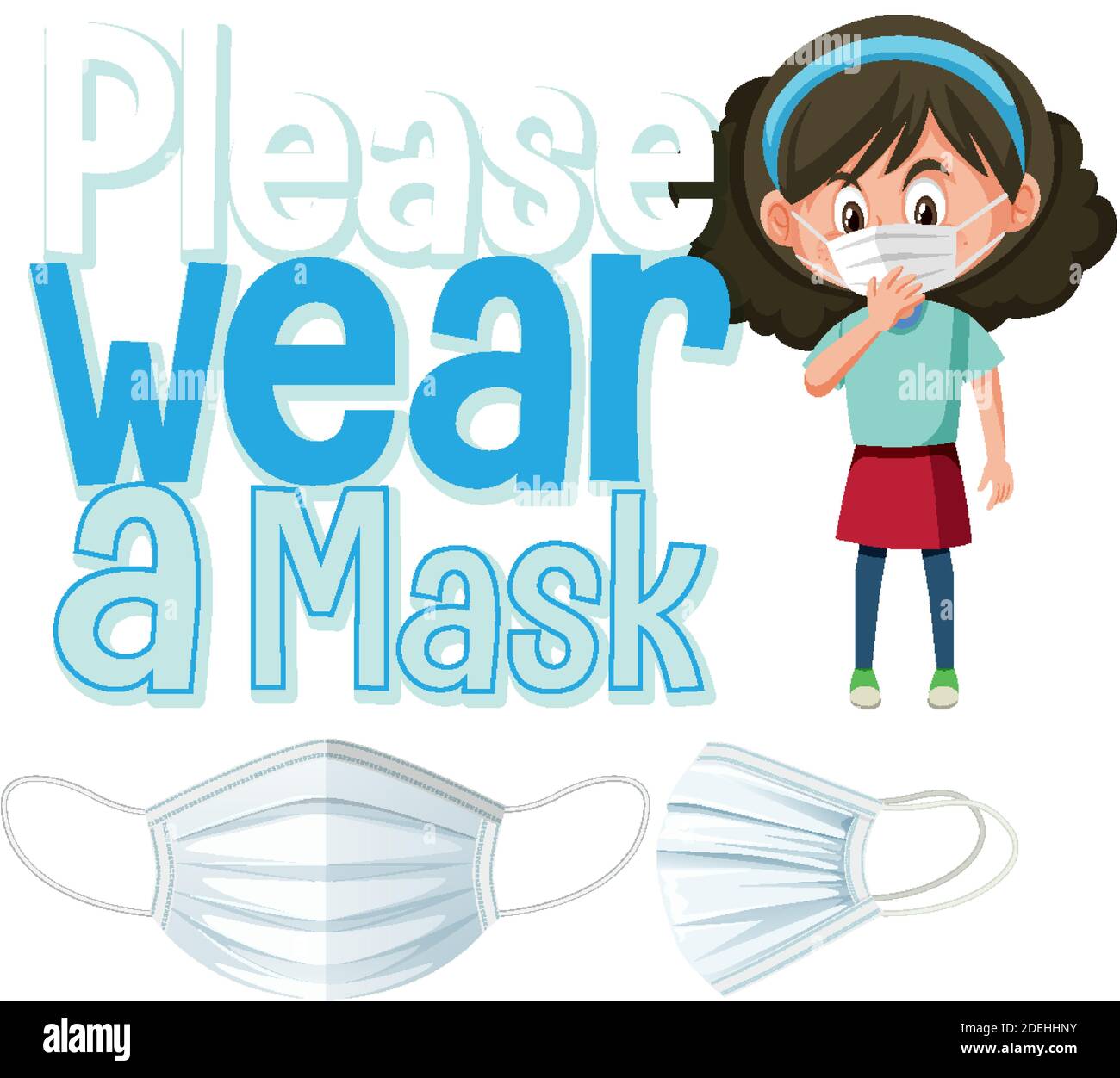Please wear your face mask Cut Out Stock Images & Pictures - Alamy