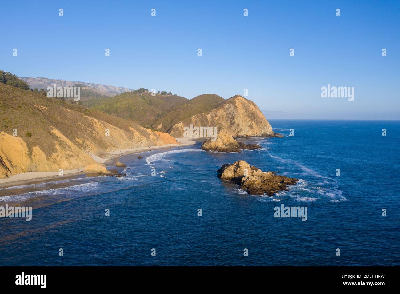 Pfeiffer Beach along Pfeiffer State Park in Big Sur, California Stock ...