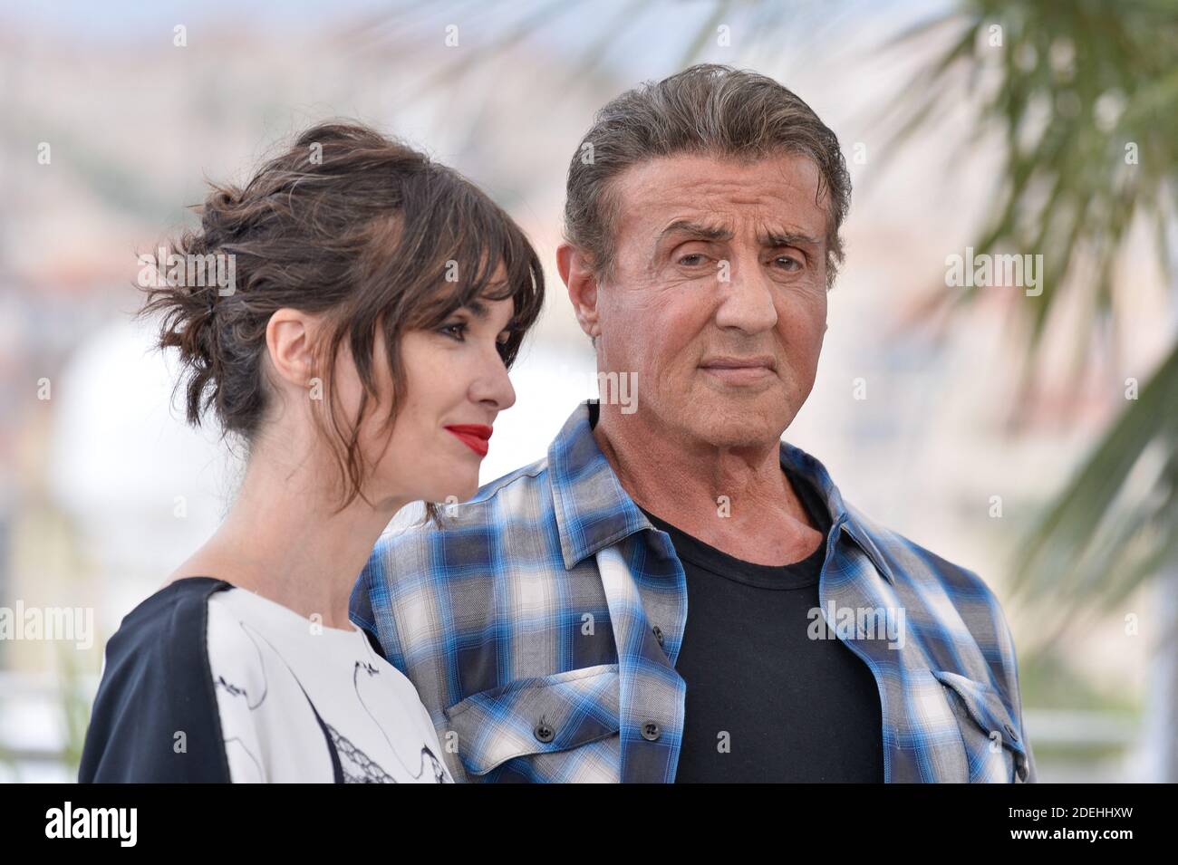 Paz Vega, Sylvester Stallone attending the photocall of Rambo V Last ...