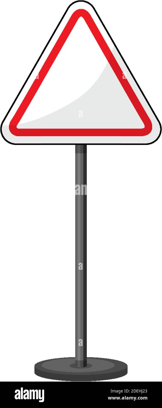 Red traffic sign on white background illustration Stock Vector Image ...