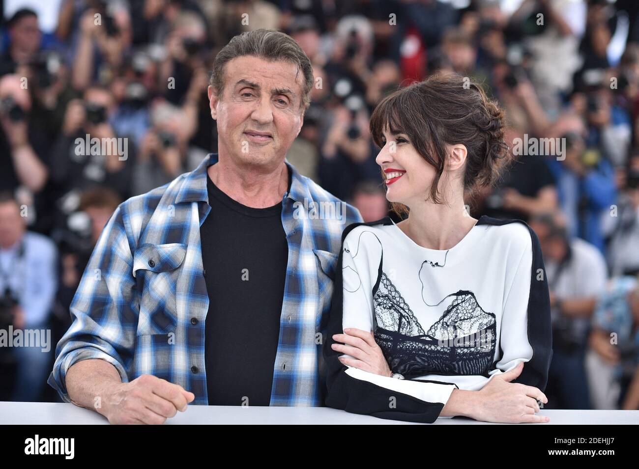 Sylvester Stallone and Paz Vega attend the photocall for Sylvester ...
