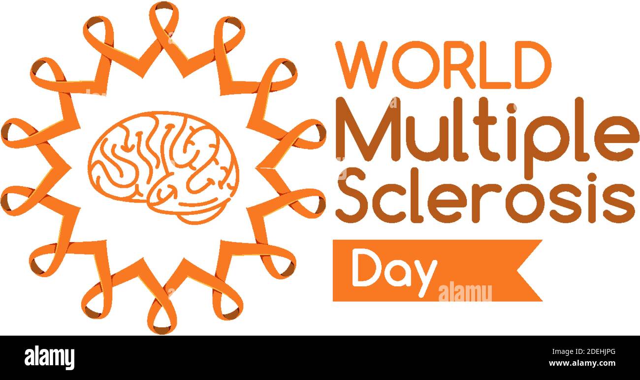 World Multiple Sclerosis Day logo or banner illustration Stock Vector ...