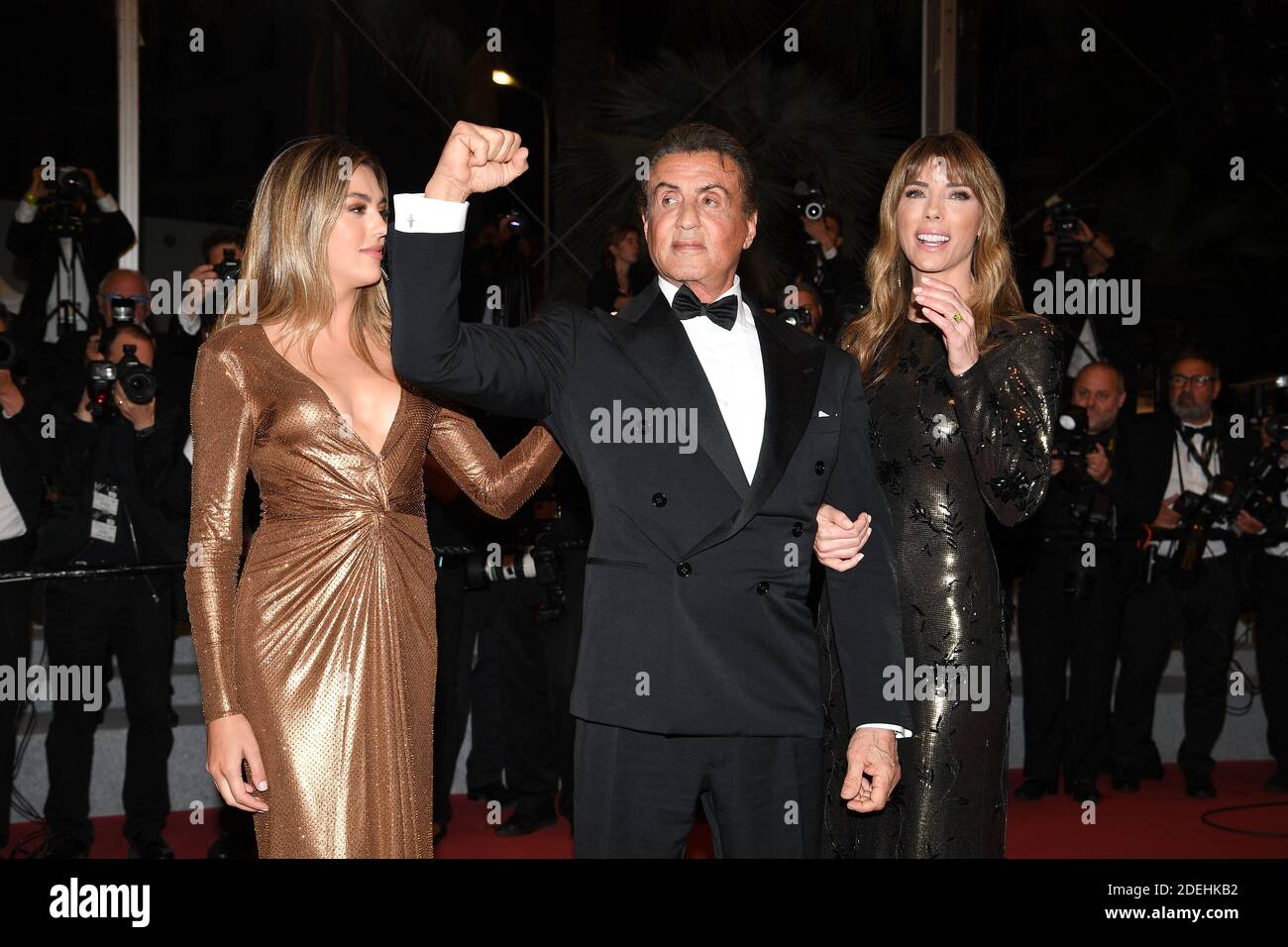 Sistine Rose Stallone, Sylvester Stallone and Jennifer Flavin attending ...