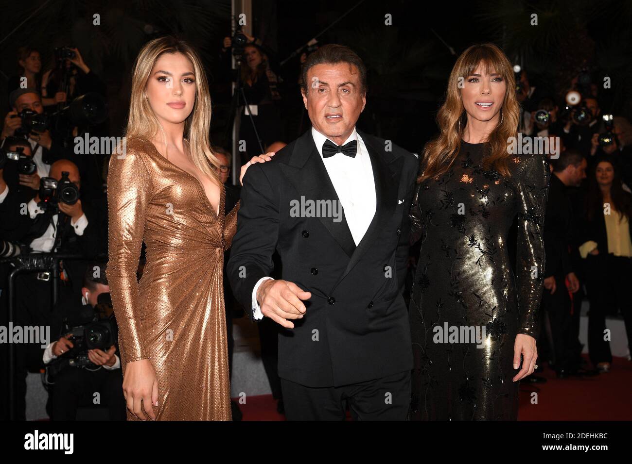 Sistine Rose Stallone, Sylvester Stallone and Jennifer Flavin attending ...