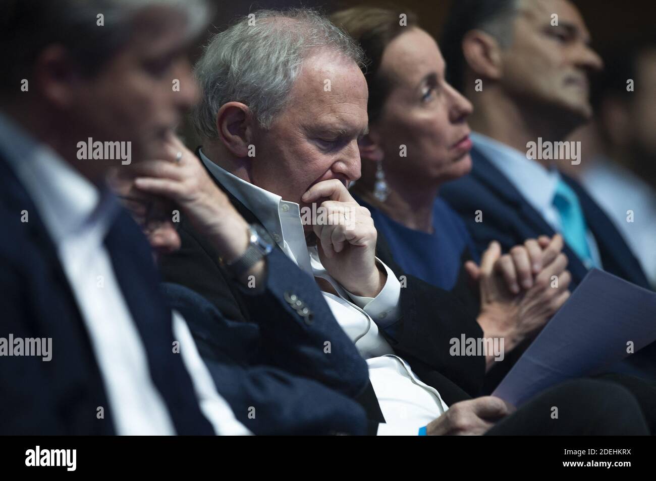 Bernard Guetta during a rally on the last day of campaigning by the ...
