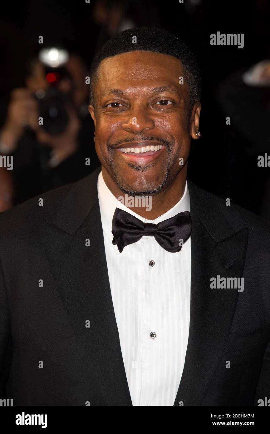 Chris Tucker arriving on the red carpet of 'Rambo First Blood ...