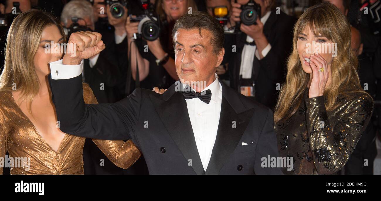 Sophia Rose Stallone, Sylvester Stallone and Jennifer Flavin arriving ...