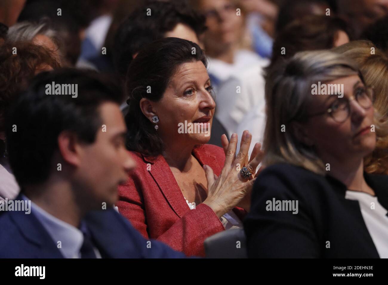 Agnes Buzyn during a Meeting for the European elections for "La ...