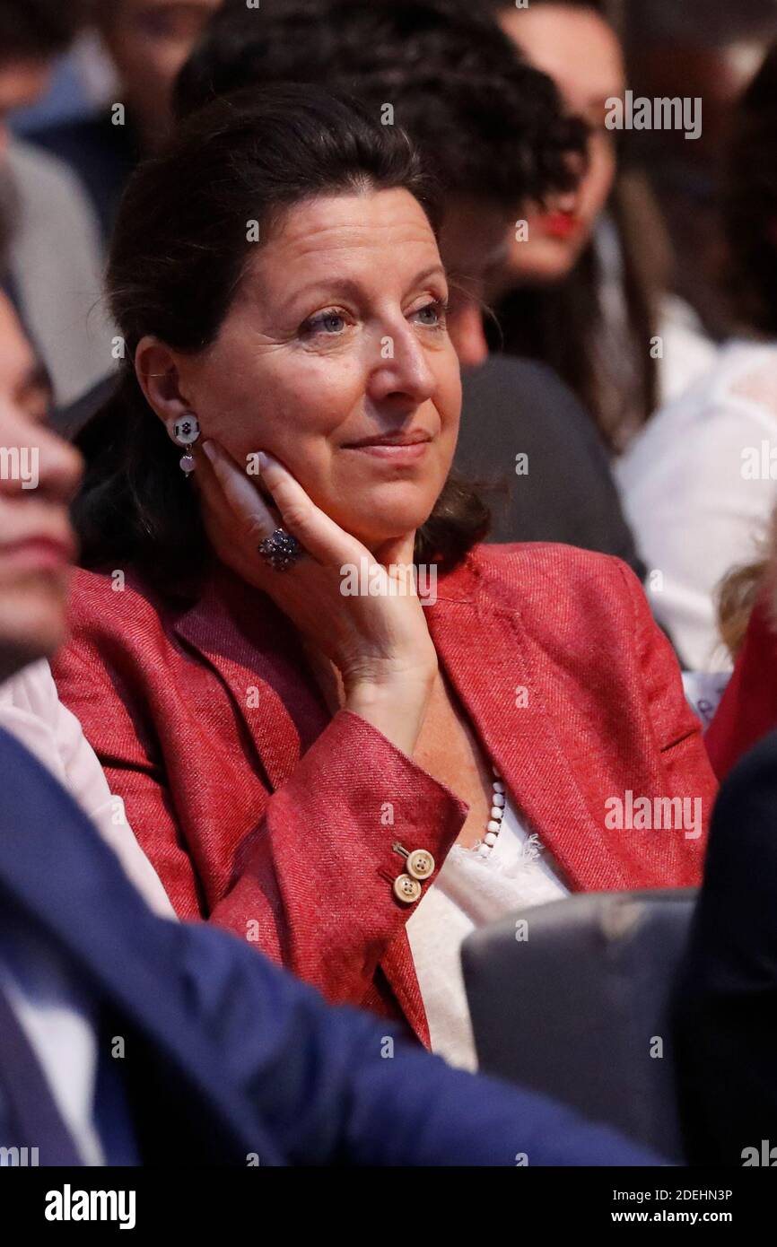 Agnes Buzyn during a Meeting for the European elections for "La ...