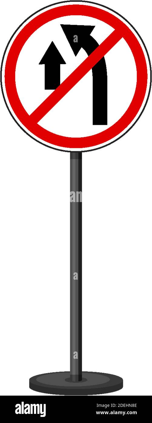 Red traffic sign on white background illustration Stock Vector Image ...