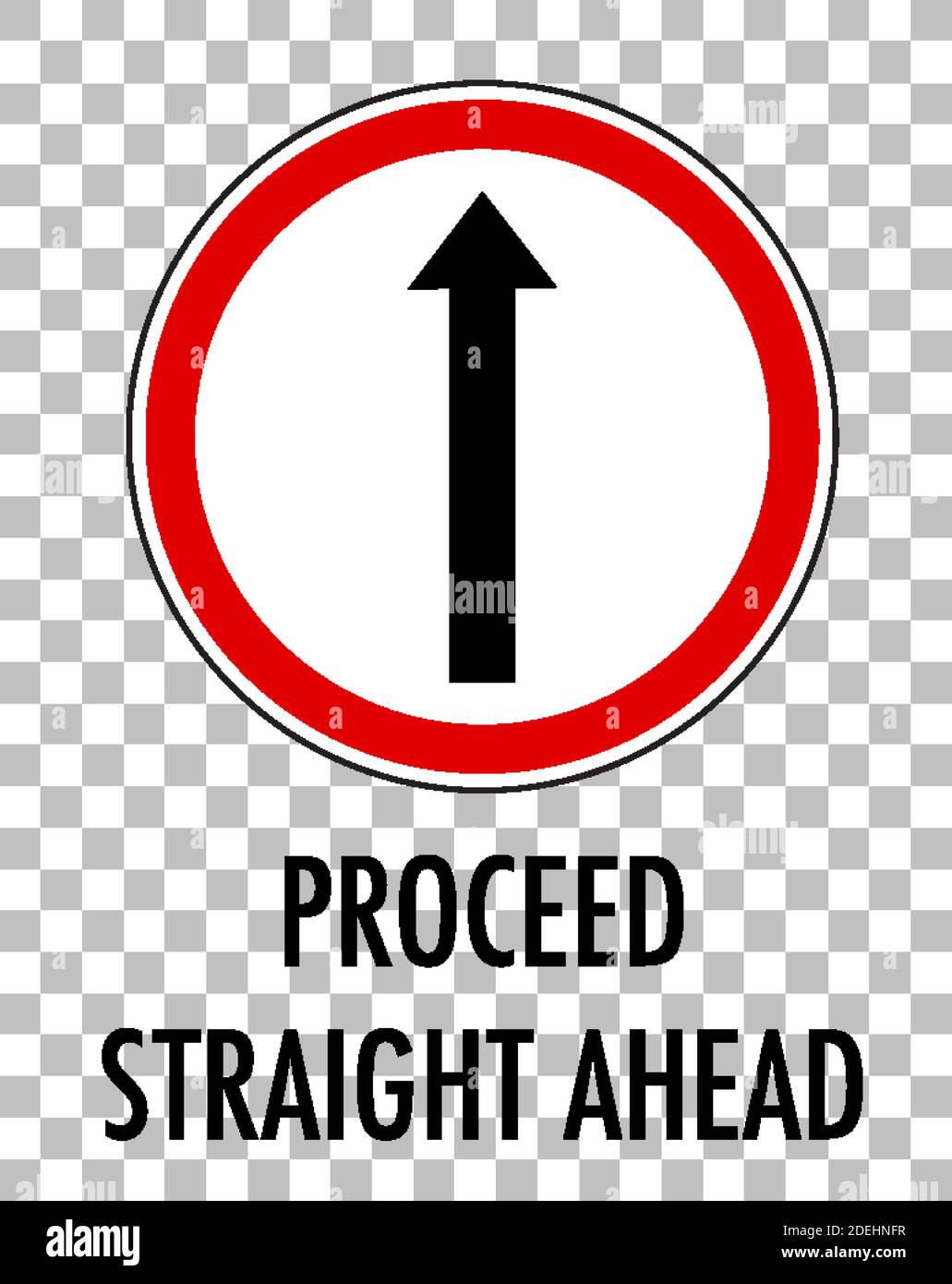 Red traffic sign on transparent background illustration Stock Vector ...