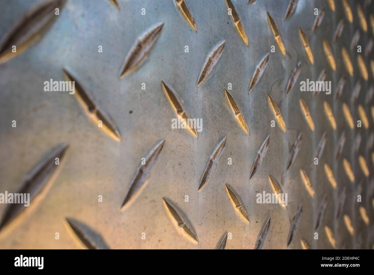 Steel plate pattern side view Stock Photo - Alamy