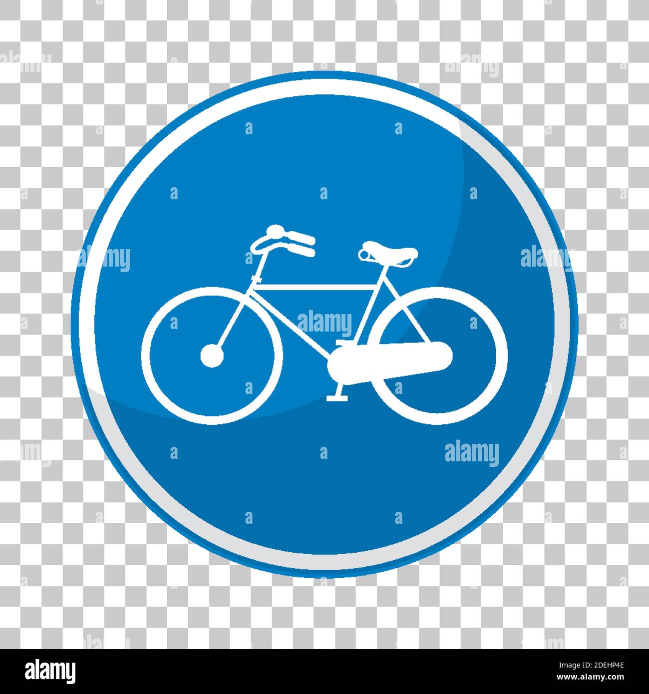 Blue traffic sign on transparent background illustration Stock Vector ...