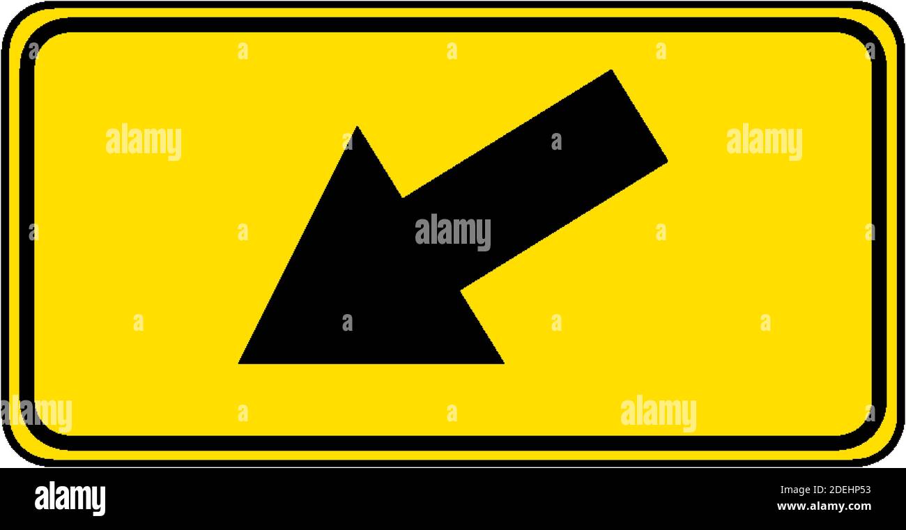 Yellow traffic warning sign on white background illustration Stock ...