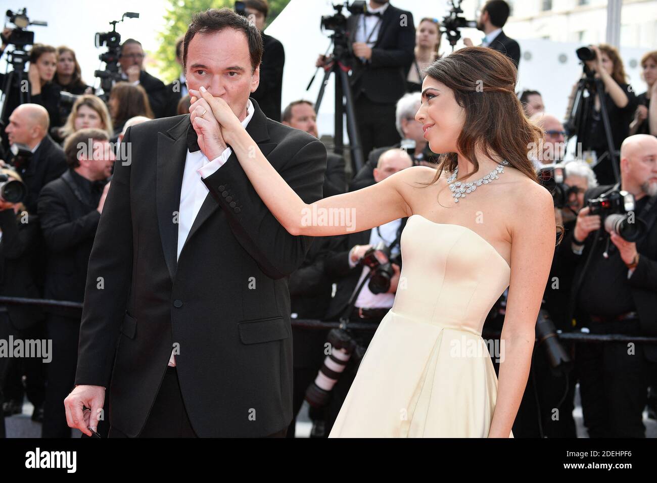 Quentin Tarantino and Daniella Tarantino attend the closing ceremony ...