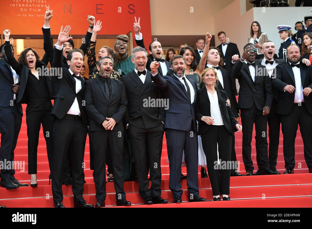 Reda Kateb, Eric Toledano, Vincent Cassel and Olivier Nakache and ...