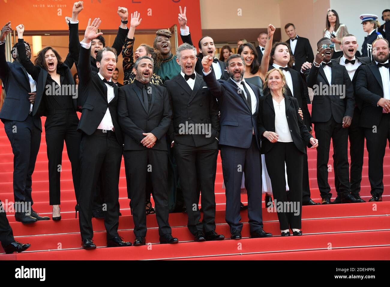Reda Kateb, Eric Toledano, Vincent Cassel and Olivier Nakache and ...