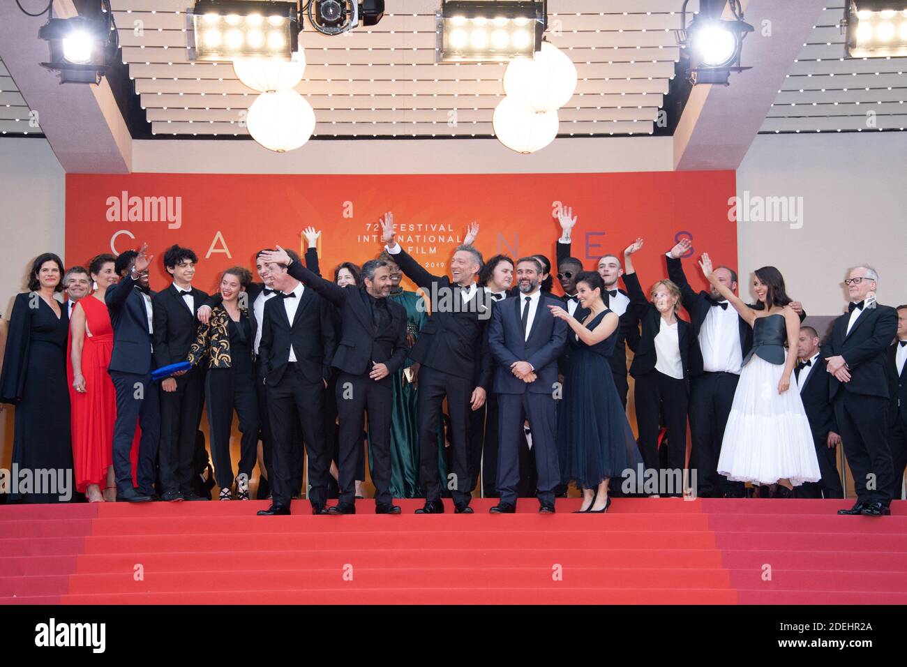 Vincent Cassel, Eric Toledano, Olivier Nakache and Reda Kateb and cast ...