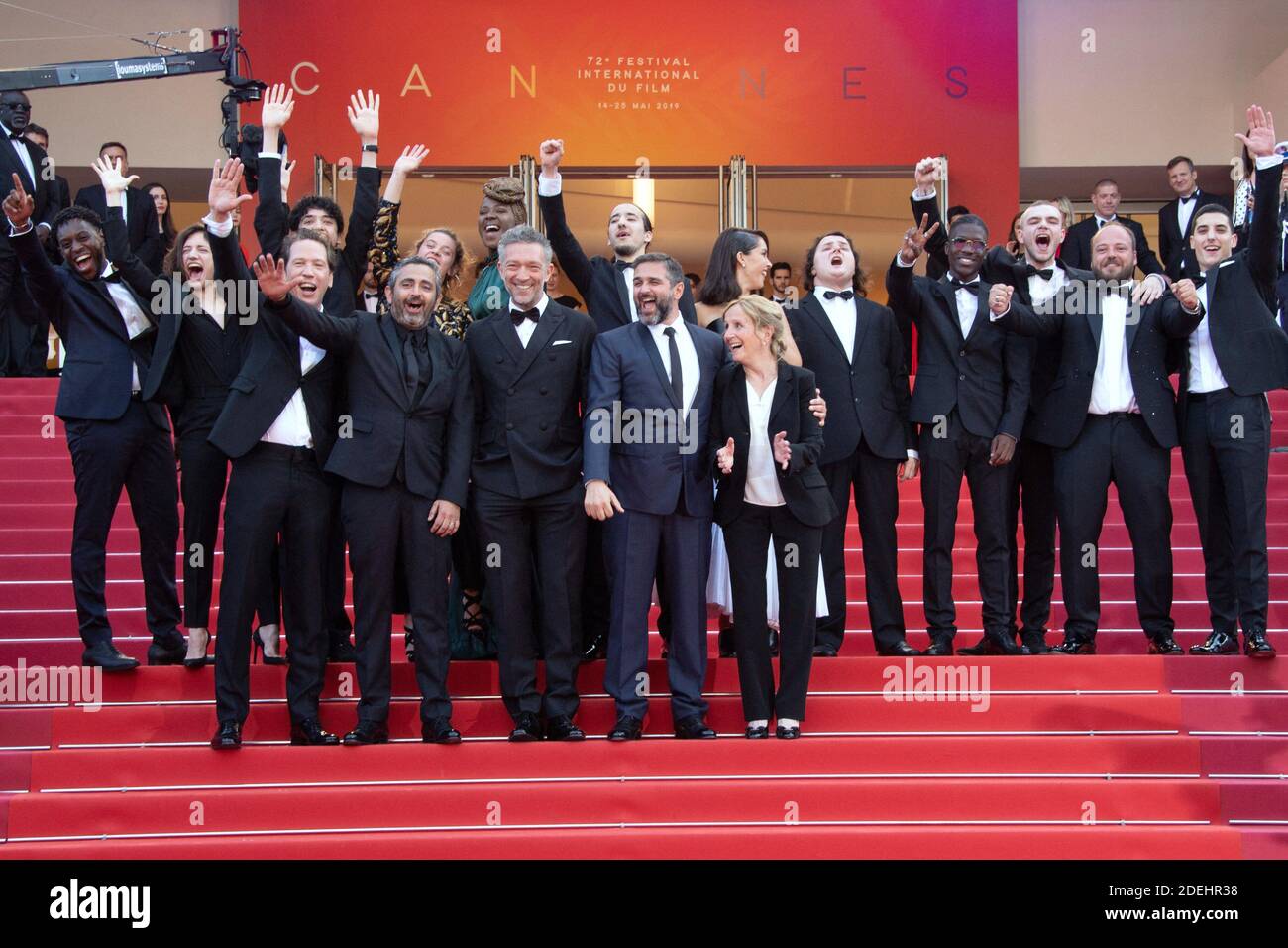 Vincent Cassel, Eric Toledano, Olivier Nakache and Reda Kateb and cast ...