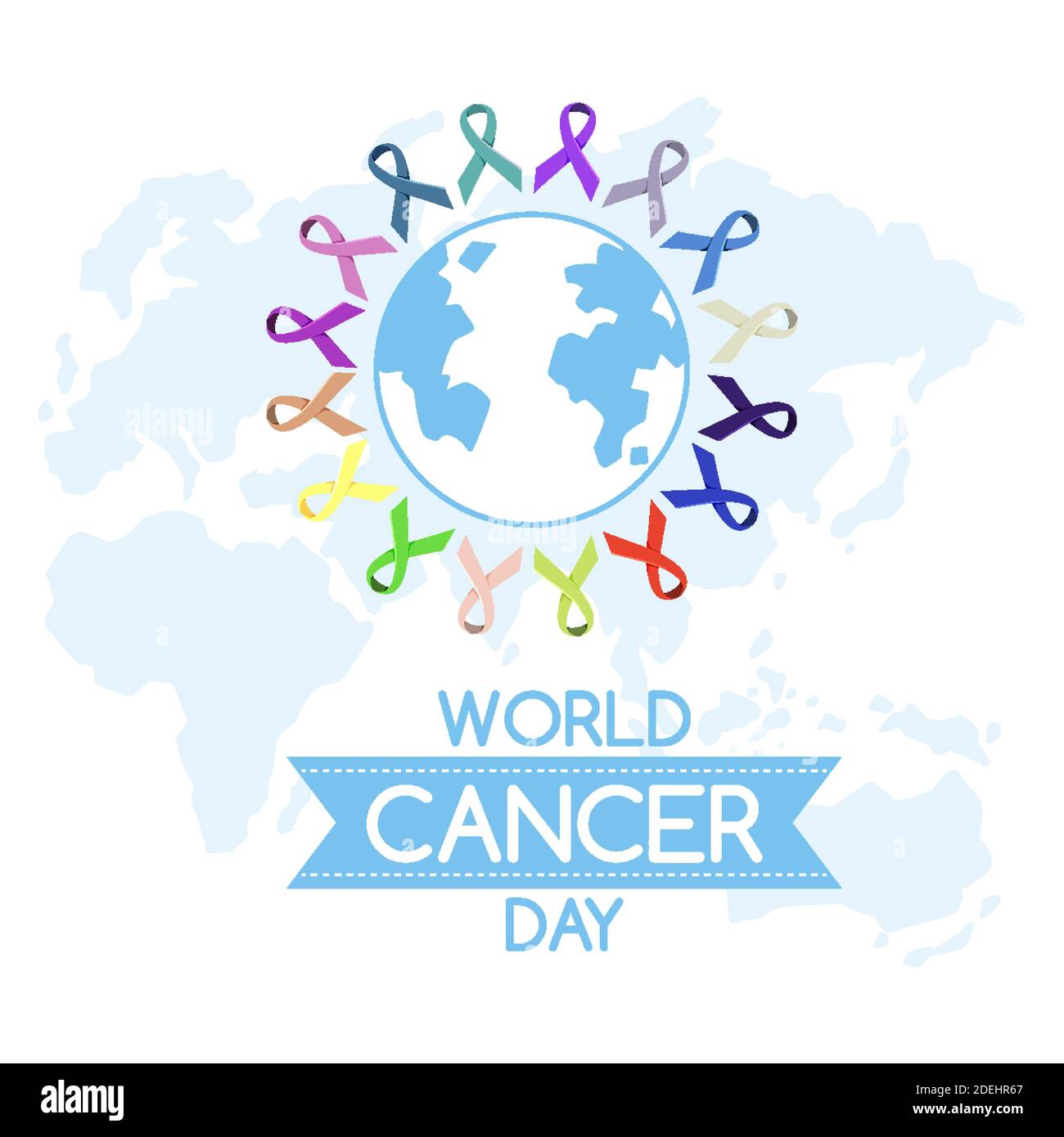 World cancer day icon set vector vectors hi-res stock photography and ...