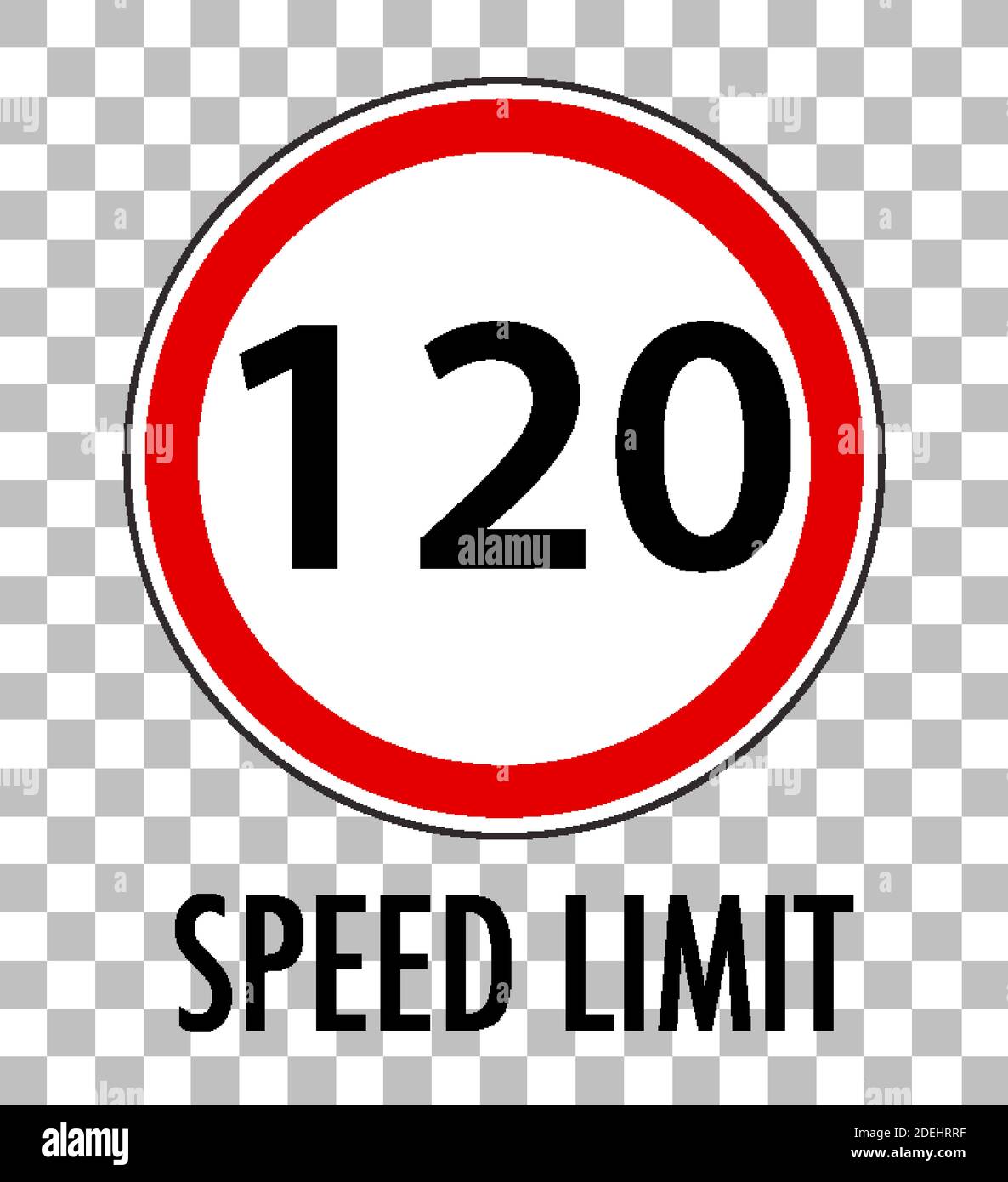 Red traffic sign on transparent background illustration Stock Vector ...