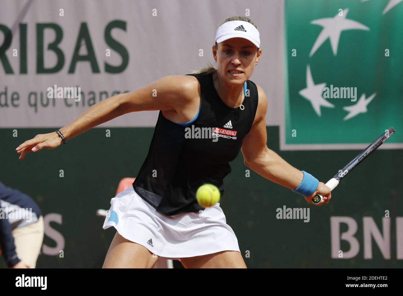 Germany's Angelique Kerber playing in the first round of the 2019 BNP ...