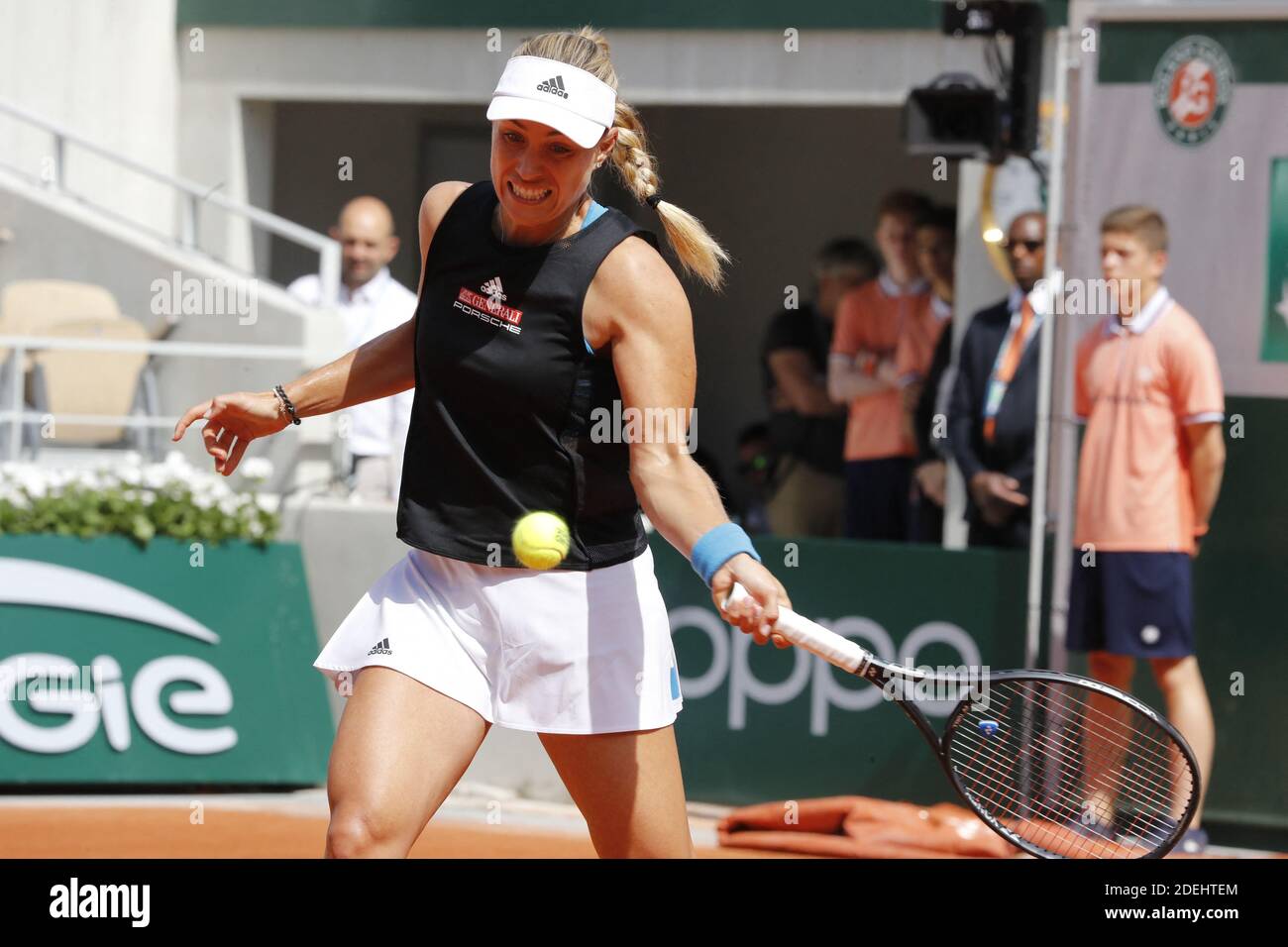 Germany's Angelique Kerber playing in the first round of the 2019 BNP ...