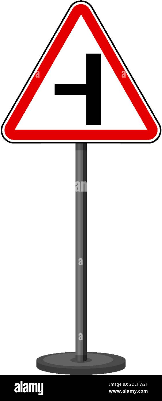 Red traffic sign on white background illustration Stock Vector Image ...