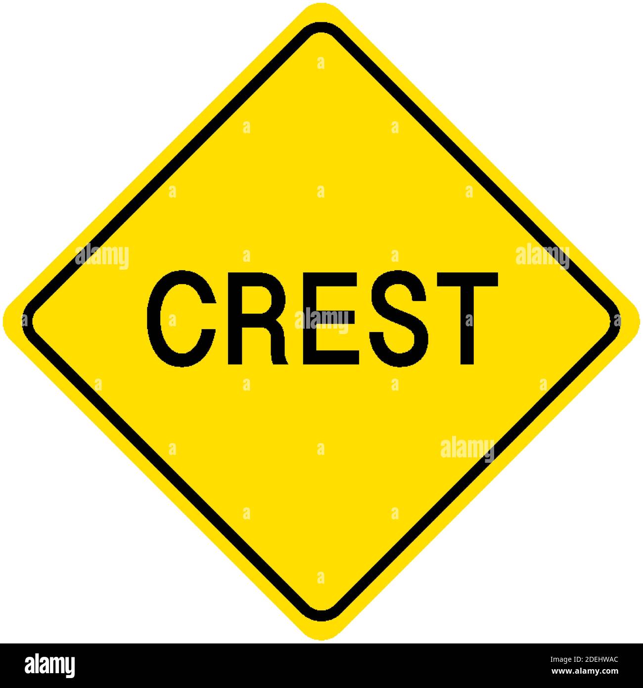 Crest sign isolated on white background illustration Stock Vector Image ...