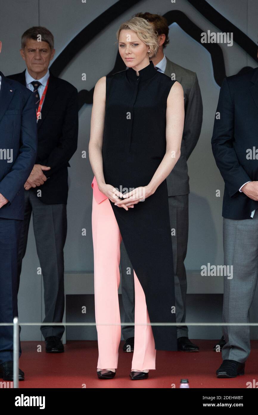 Princess Charlene of Monaco attends the F1 Grand Prix of Monaco on May ...