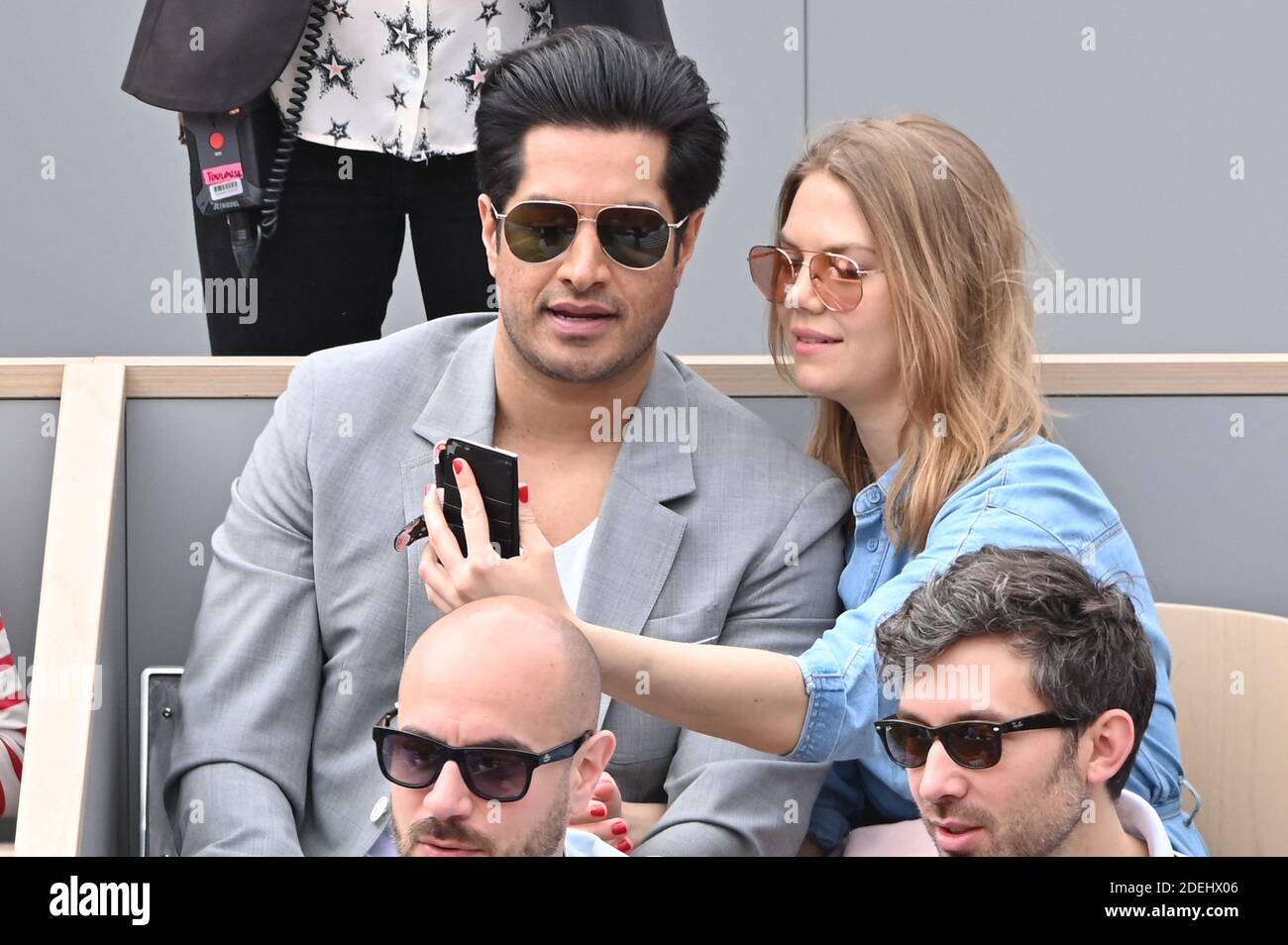 Sugar Sammy and his girlfriend Nastassia attend the 2019 French Open ...