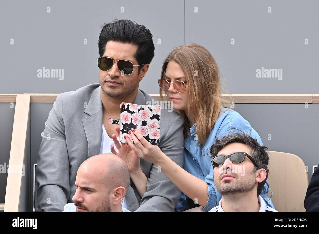 Sugar Sammy and his girlfriend Nastassia attend the 2019 French Open ...