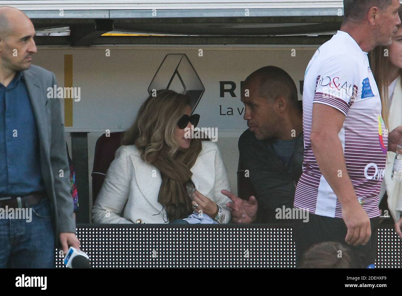Valerie Trierweiler and her boyfriend Romain Magellan takes part in the ...