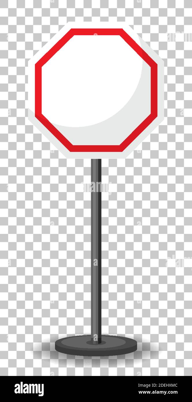 Empty traffic banner on transparent background illustration Stock ...