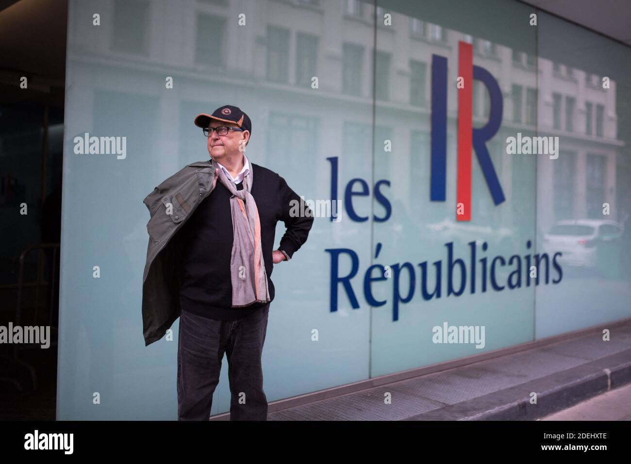 Logo of Les Republicains ( LR ) meeting of party leaders the day after ...