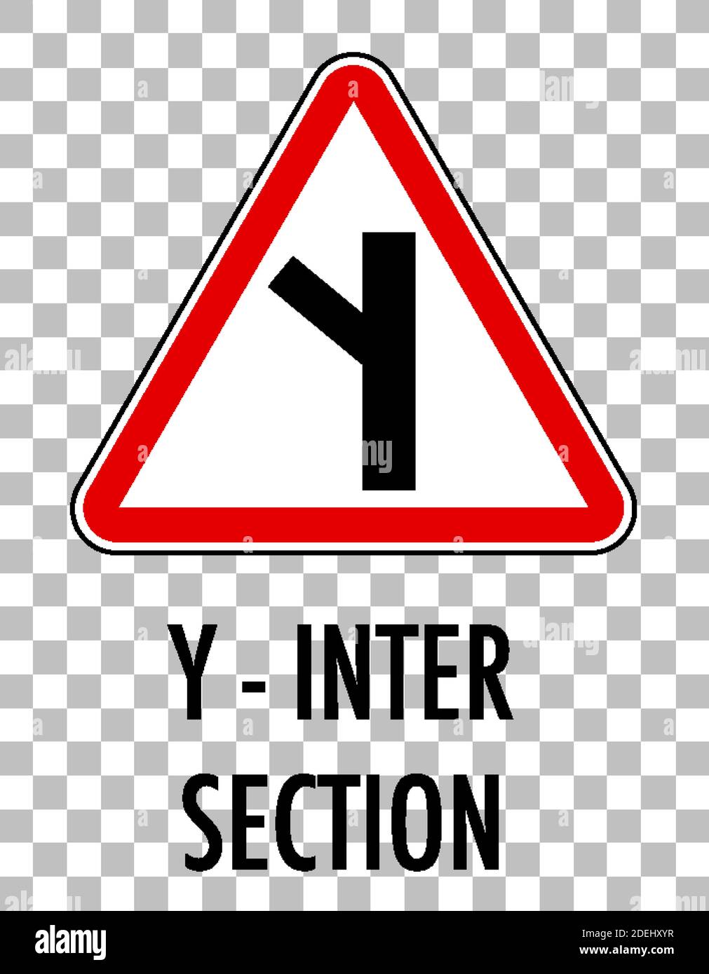 Red traffic sign on transparent background illustration Stock Vector ...