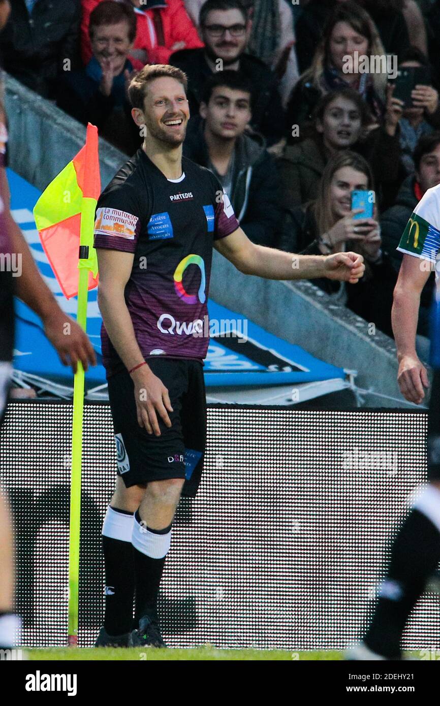 Marion Jolles Grosjean and her husband Romain Grosjean takes part in ...
