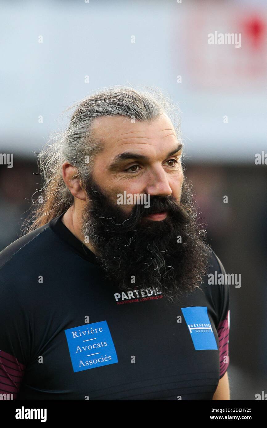 Sebastien Chabal takes part in the charity match organized by French ...