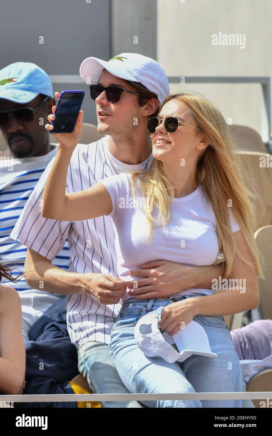 Cesar Domboy and his girlfriend attend the 2019 French Tennis Open ...
