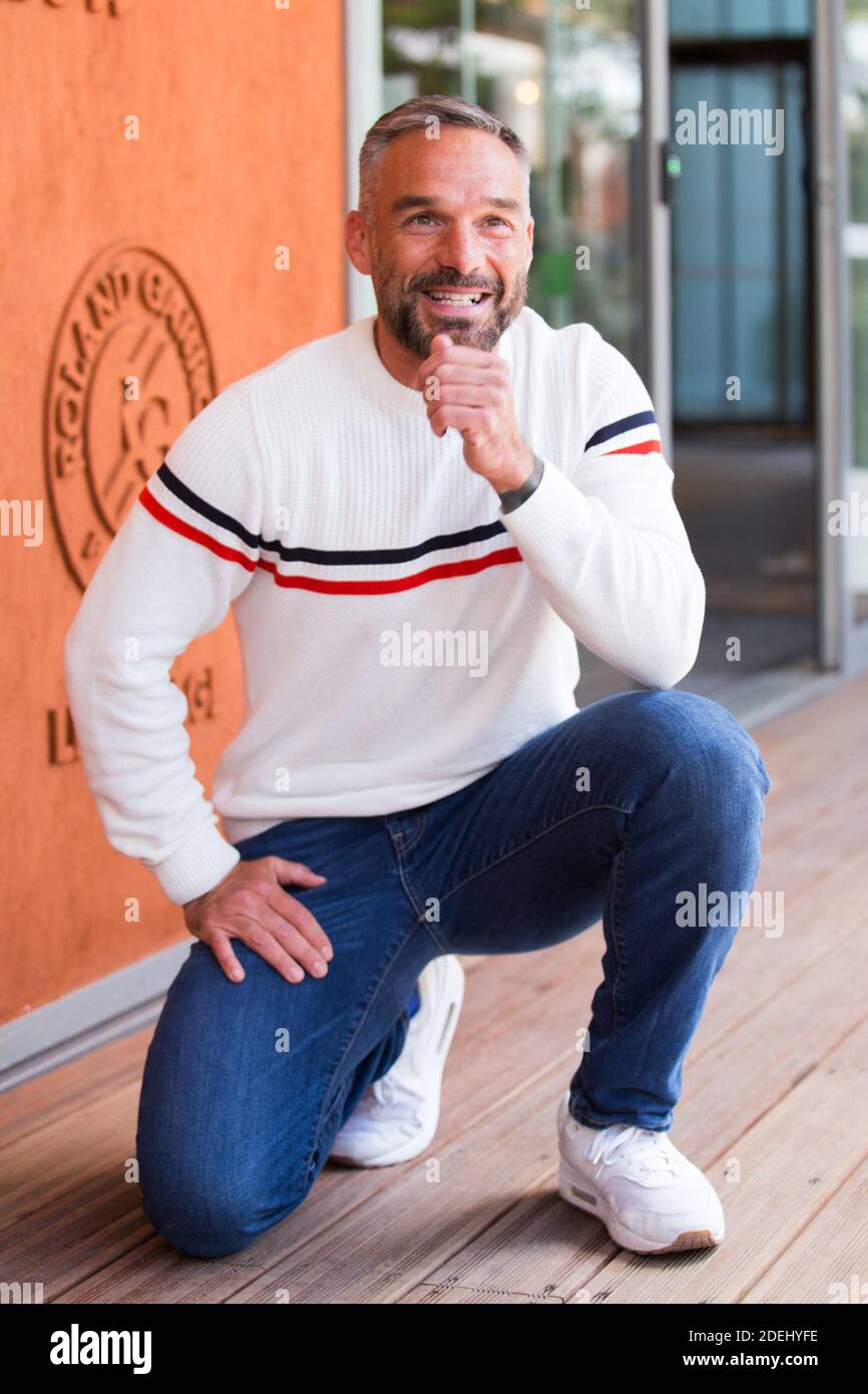 Philippe Bas in Village during French Tennis Open at Roland-Garros ...