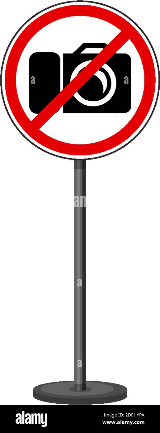 Red traffic sign on white background illustration Stock Vector Image ...