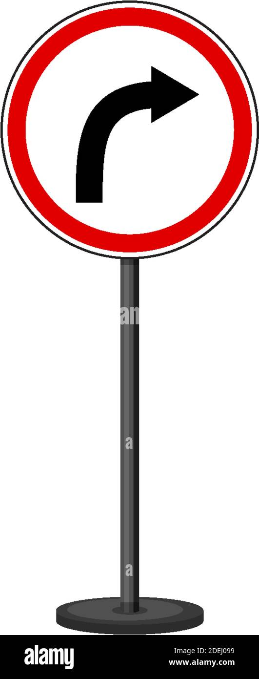 Red traffic sign on white background illustration Stock Vector Image ...