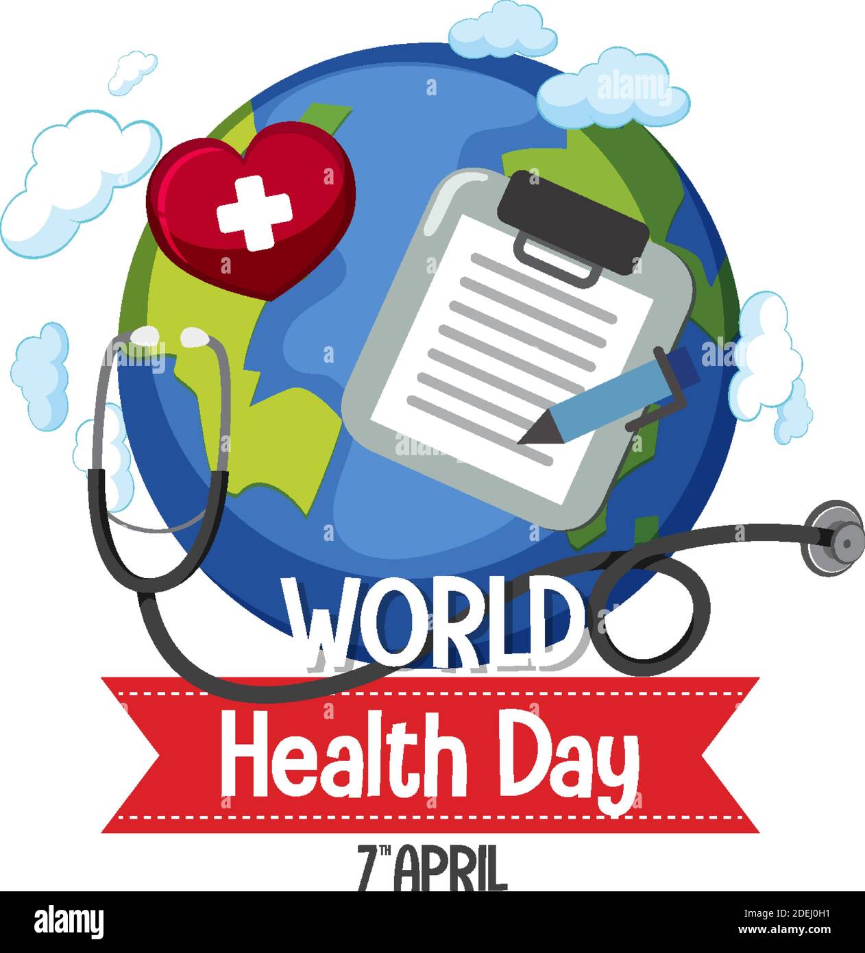 World health day logo illustration Stock Vector Image & Art - Alamy
